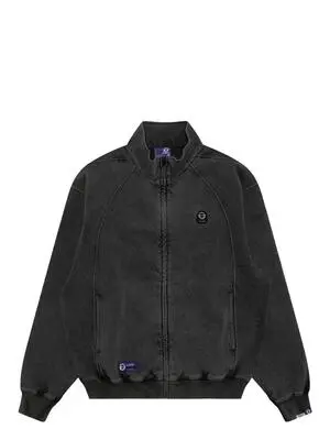 AAPE BY *A BATHING APE Logo-detail Zip-up Jacket - Grey