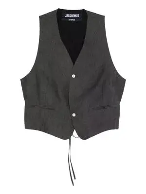Jacquemus Raysan Button Waistcoat - Grey