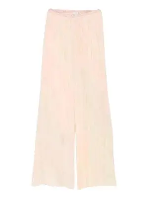 FORTE_FORTE Elasticated-waistband Palazzo Pants - Pink