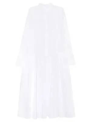 PSOPHIA Drop-waist Midi Dress - White