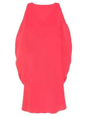 GIANLUCA CAPANNOLO Iris Bat-wings Midi Dress - Pink
