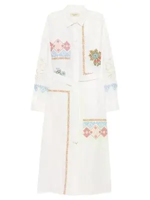 self portrait embroidered blossom midi dress Self-Portrait Lace Midi Dress main image 0