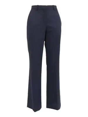 Theory Tailored High-rise Wool Trousers - Blue