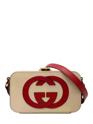 Gucci Leather Interlocking G Crossbody Bag - Brown