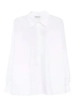 SOSUE Cotton Button-Down Shirt White