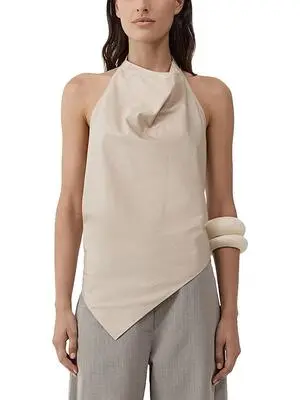 ST. AGNI Halter Top - Champagne