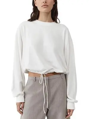 ST. AGNI Long Sleeve Top - Off White