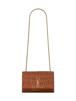 Saint Laurent Kate Small Bag - Dark Beige