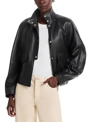 BY MALENE BIRGER Suzanne Leather Jacket - Black