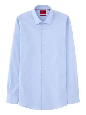 Hugo Cotton Shirt - Azure