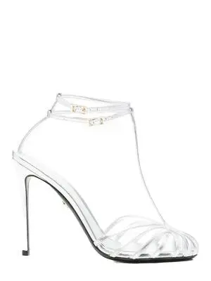 ALEVI MILANO Buckle-strap T-bar Sandals - Silver