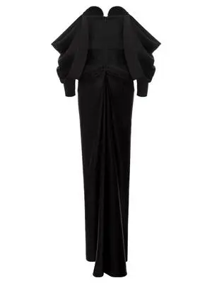 CRISTINA SAVULESCU Sequin-embellished Maxi Dress - Black