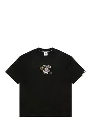 AAPE BY *A BATHING APE Floral-print T-shirt - Black
