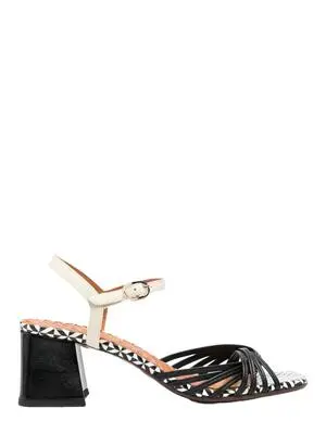 Chie Mihara Leske Strappy Leather Sandals - Black