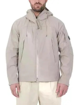 C.P. COMPANY Hooded Zip Jacket - Neutrals