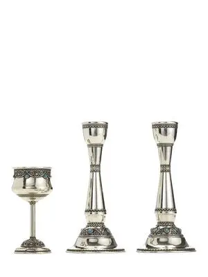 VINTAGE TABLEWARE Candlestick And Cup Set - Silver