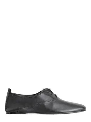 Cos Soft Leather Brogues - Black