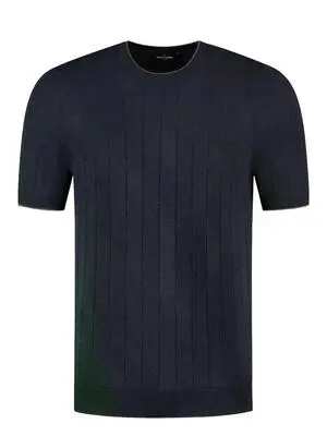 GRAN SASSO Ribbed T-shirt - Blue