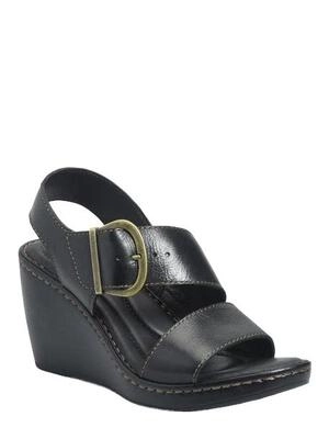 BØRN Sapphire Platform Slingback Sandal - Black