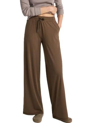 HAVEN WELL WITHIN Balance Drawstring Wide Leg Pants - Deep Mocha