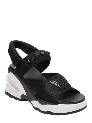 Ash Diva Slingback Platform Sandal - Black