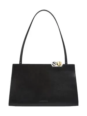 Jacquemus La Pochette Salon Leather Handbag - Black 990