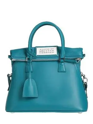 MAISON MARGIELA Handbag In Leather With Shoulder Strap - Blue