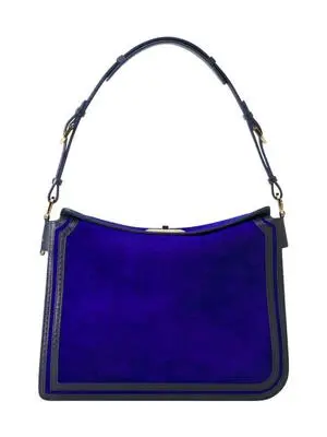 LANVIN Compagnon Medium Asymmetrical Bag - Blue
