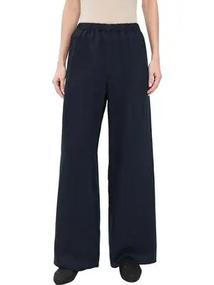 Jenni Kayne Summer Demi Wide Leg Trousers Navy