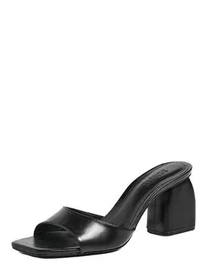 Schutz Leena Chunky Heel Sandals - Black