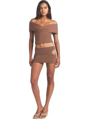 SKIMS Cut Out Mini Skirt - Jasper