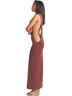 SKIMS Cut Out Long Dress - Henna