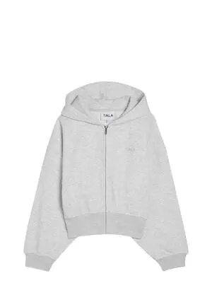 TALA Cocoon Hooded Jersey Sweatshirt - Grey