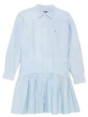Polo Ralph Lauren Ruffled Mini Dress - Blue