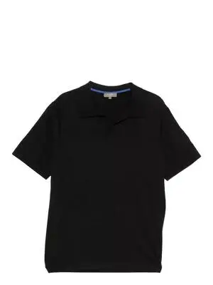 N.peal Polo-collar T-shirt - Black
