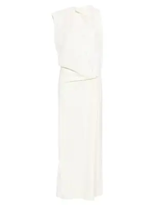 Sportmax Draped Midi Dress - Neutrals