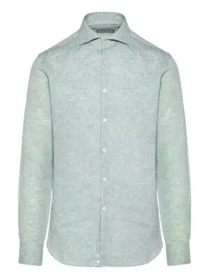 Canali Buttoned Shirt Green