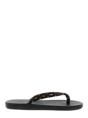 ANCIENT GREEK SANDALS Saionara Braided Flip-flops - Black