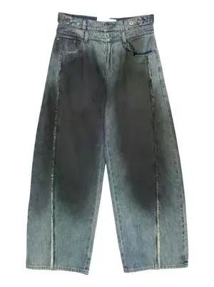 FENG CHEN WANG Wide Leg Trousers - Black
