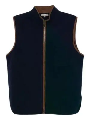 N.peal Shaftsbury Zipped Vest - Blue