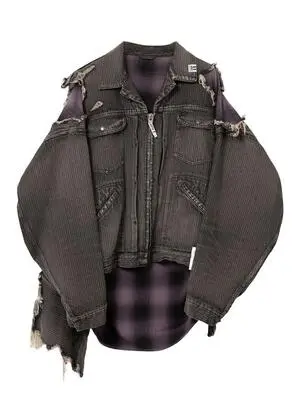 Mihara Yasuhiro Double Layered Denim Blouson - Black