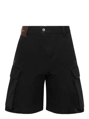 JW Anderson Cotton Cargo Shorts - Black