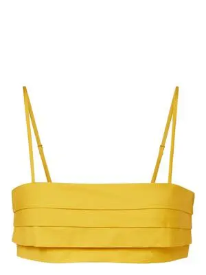 ALEMAIS Alémais Mokshini Organic Cotton Crop Top - Yellow