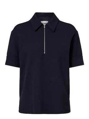 JIL SANDER Jersey Polo Shirt Blue