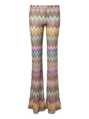 Missoni Zigzag Lamé Flared Pants - Multicoloured