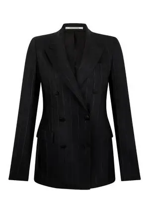 Tagliatore Double-breasted Pinstripe Blazer - Blue