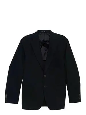 N.peal Single-breasted Notched Collar Blazer - Blue