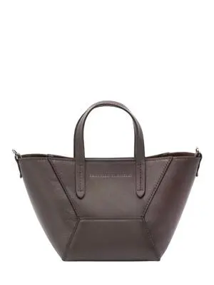 Brunello Cucinelli Mini Bc Duo Tote Bag - Brown