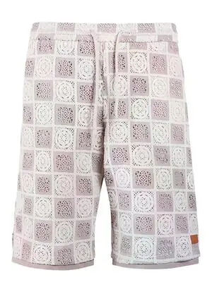 MAISON HIDEOUT Floral Crochet Shorts