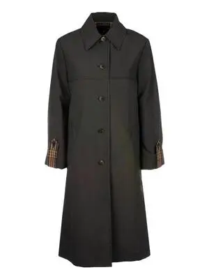 Paul Smith Button Cuff Trench Coat - Black
